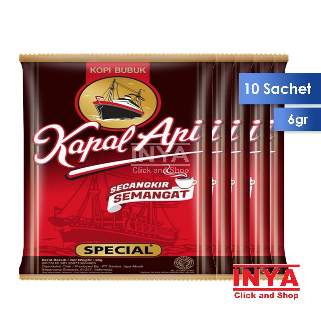 Jual Kapal Api Kopi Bubuk Special 10x6gr Renceng - Coffee | Shopee ...
