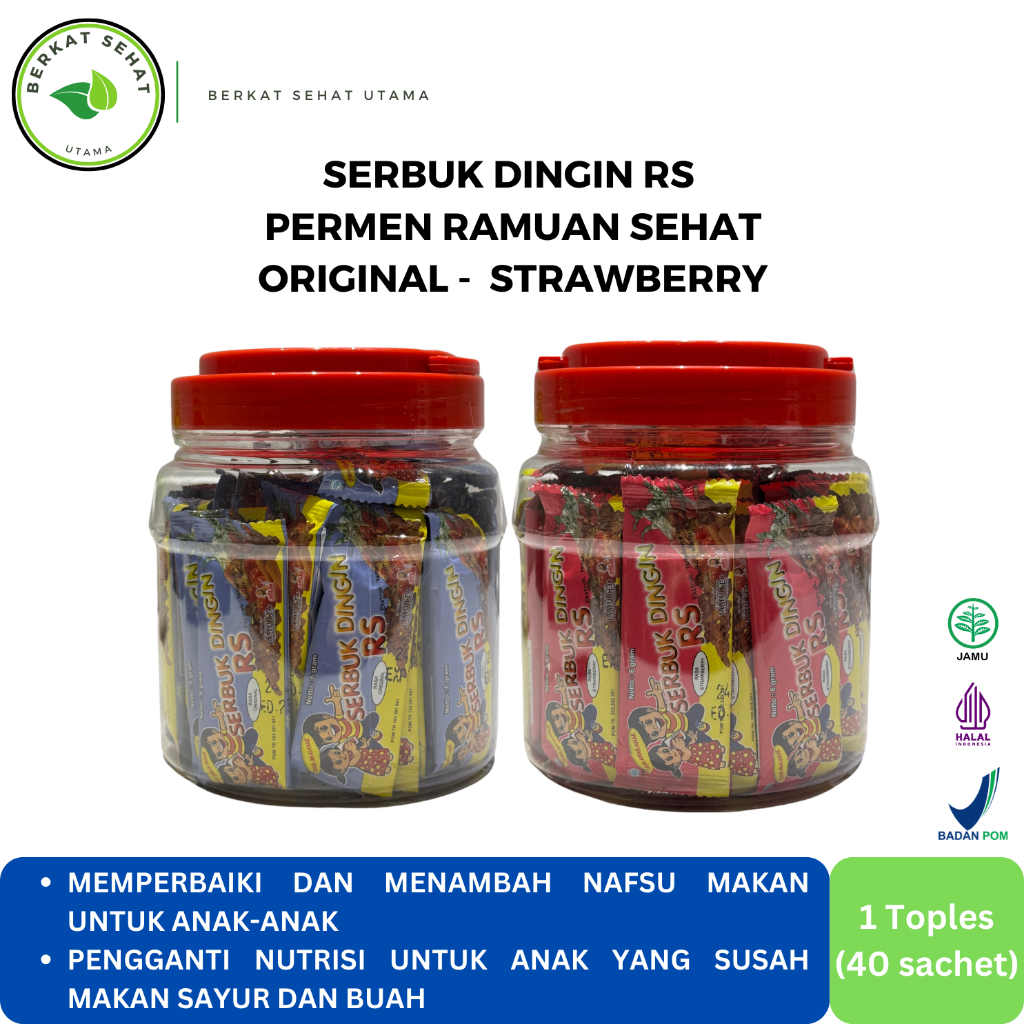 Jual Serbuk Dingin RS / Permen Ramuan Sehat (Original/Strawberry ...