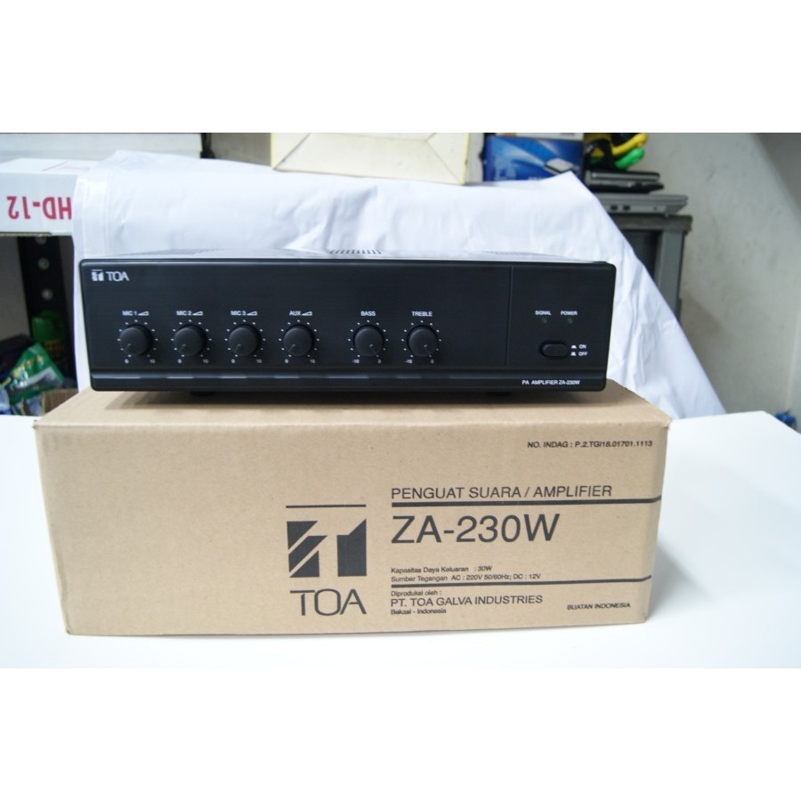 Jual Power Amply TOA 30W ZA230W ZA-230W ZA 230W Amplifier 30 Watt Ampli ORIGINAL | Shopee Indonesia