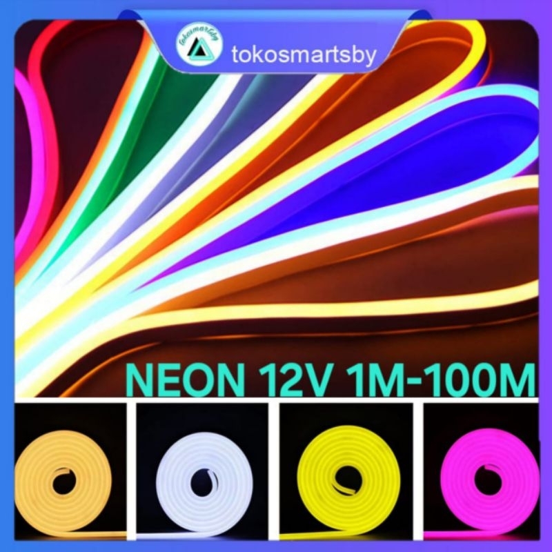 Jual LAMPU LED NEON FLEX SELANG 12 VOLT METERAN FLEXIBLE STRIP OITDOOR ...
