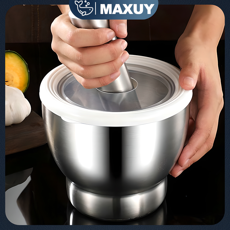 Jual Cobek Stainless / ulekan Stainless / Tumbukan Bumbu Dapur Dengan ...