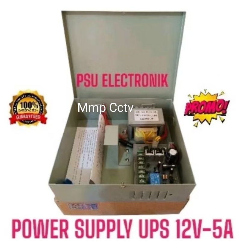 Jual POWER SUPPLY 12V 5A ELECTRIC LOCK DOOR AKI BATTERY UPS ACCESS CONTROL | Shopee Indonesia