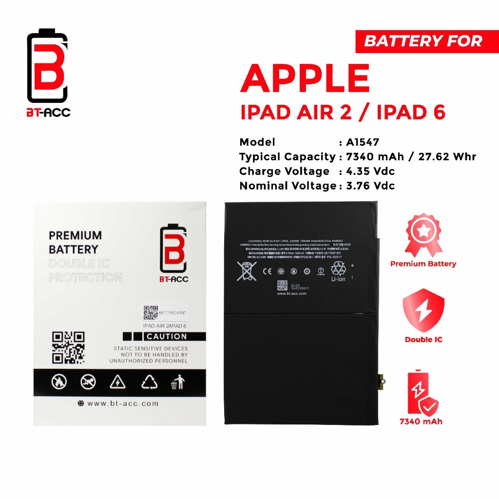 Jual BT-ACC Baterai Batre Battery For iPad Air 2 / iPad 6 (A1547 ...