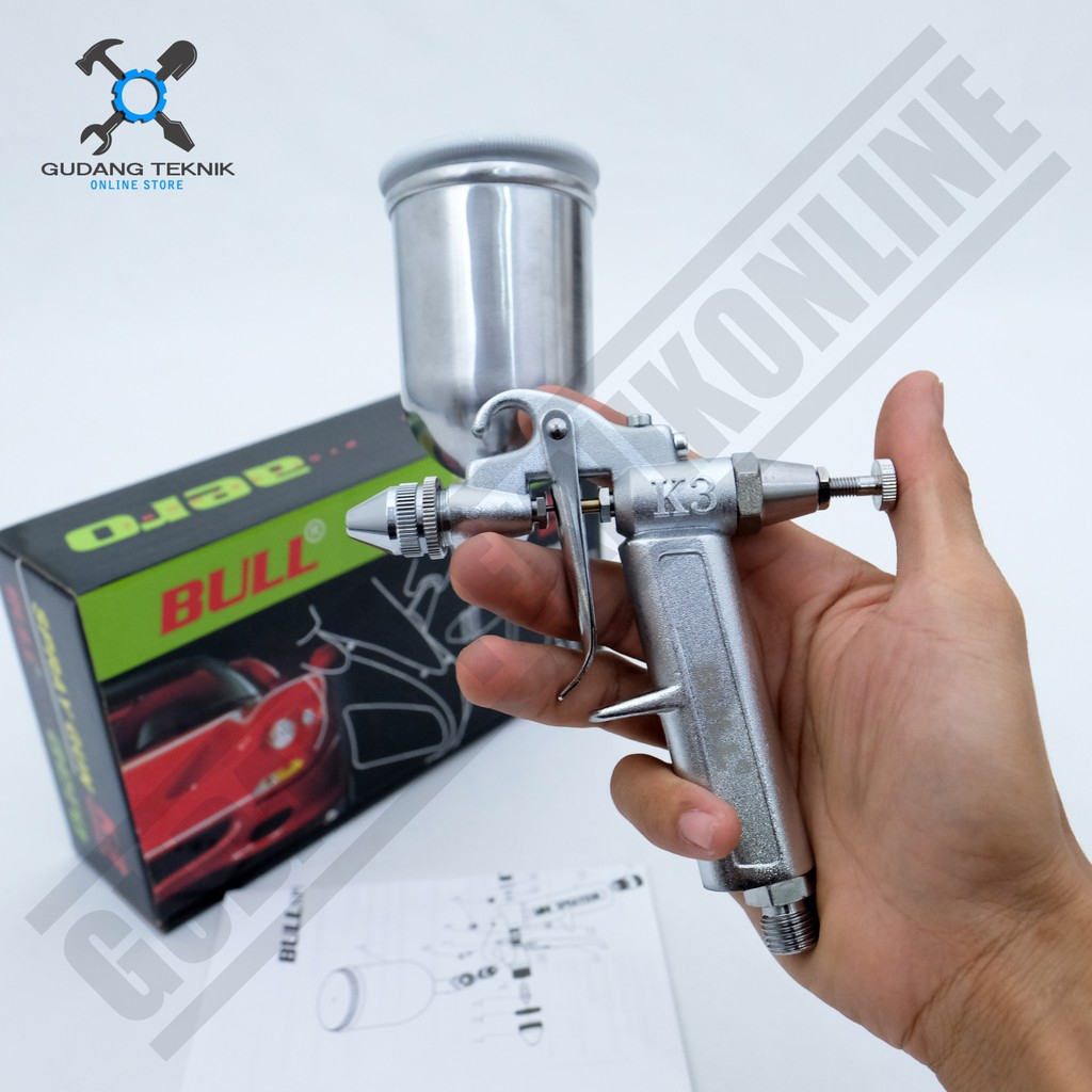 Jual Spray Gun K3 Bull - Alat Semprot Cat BULL K3 Spet K-3 Air Spray ...