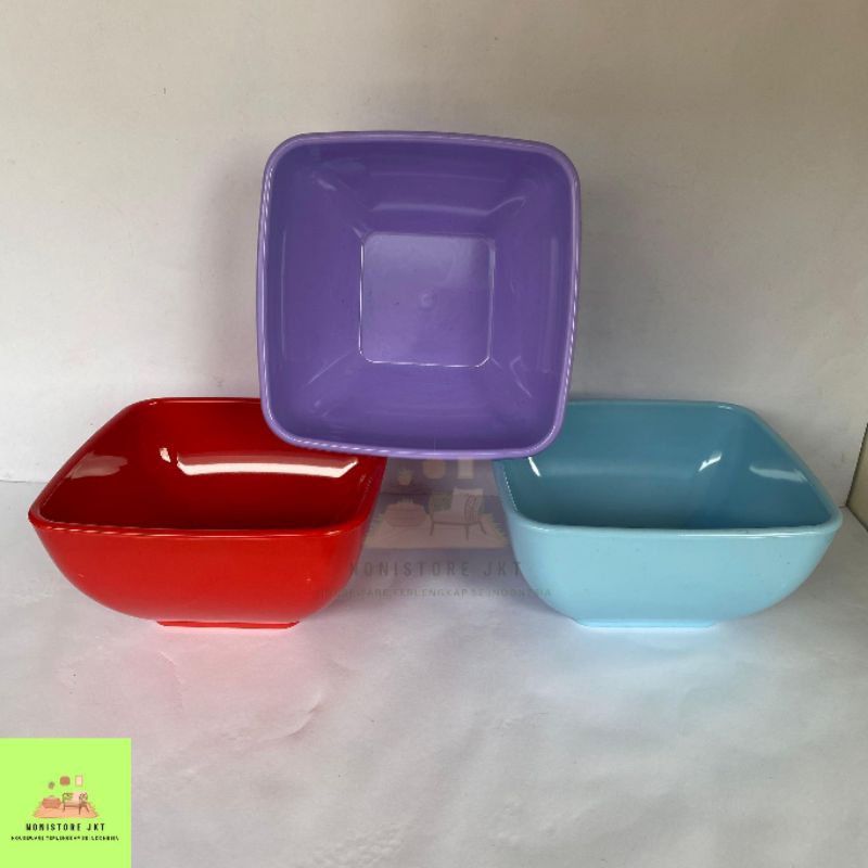 Jual MANGKUK KOTAK MELAMIN TEBAL / MANGKOK MELAMIN KOTAK TEBAL ...