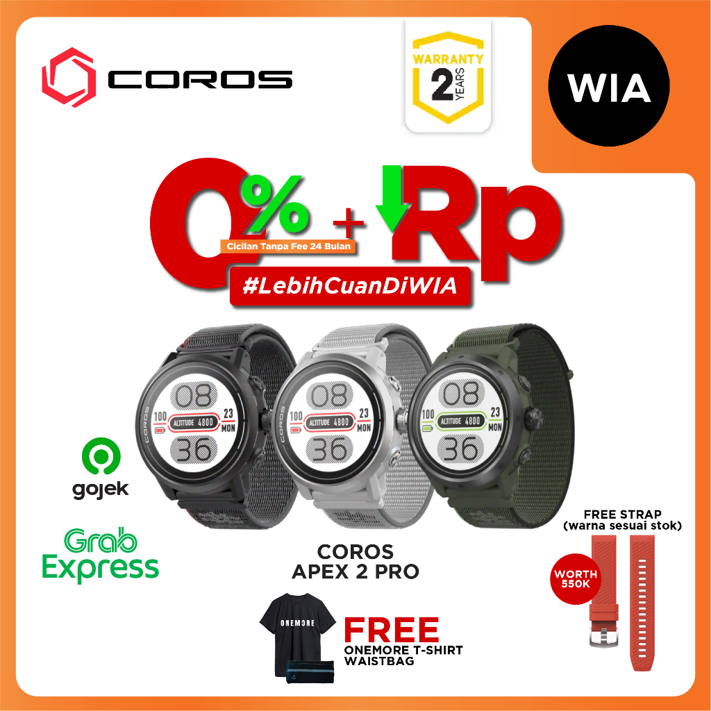 Jual WIA Coros Apex 2 Pro GPS Outdoor Sportwatch Jam Tangan Olahraga Original Garansi 2 Tahun ...