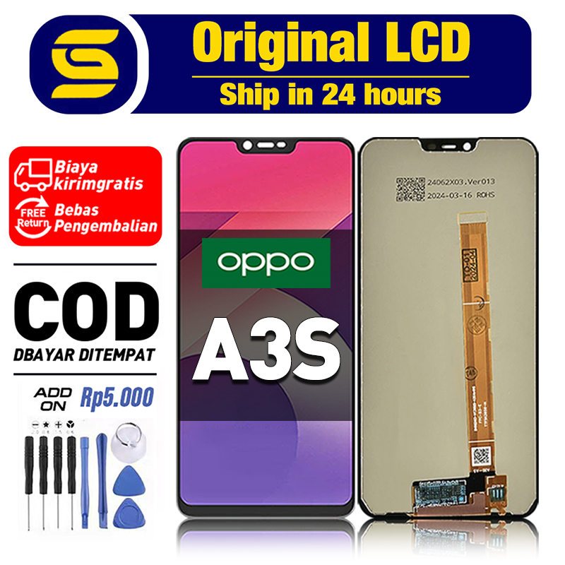 Jual ORI LCD OPPO A3S Original Fullset hp Touchscreen asli New Free shipping COD | Shopee Indonesia