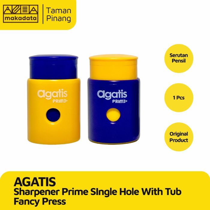 Jual AGATIS SHARPENER PRIME SINGLE HOLE WITH TUB FANCY PRESS (1 PCS ...