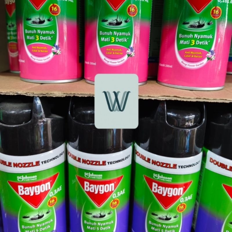 Jual BAYGON SEMPROT NYAMUK KECOA AEROSOL PESTISIDA ANTI NYAMUK 200ML ...