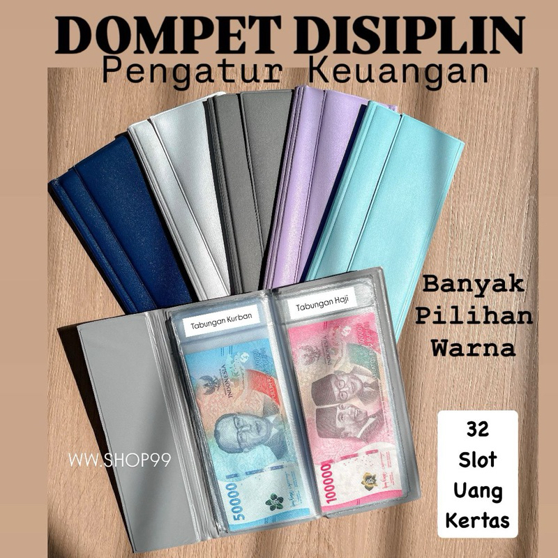 Jual Dompet Disiplin Polos Mini 32 Slot Uang/Dompet Wallet Displin ...