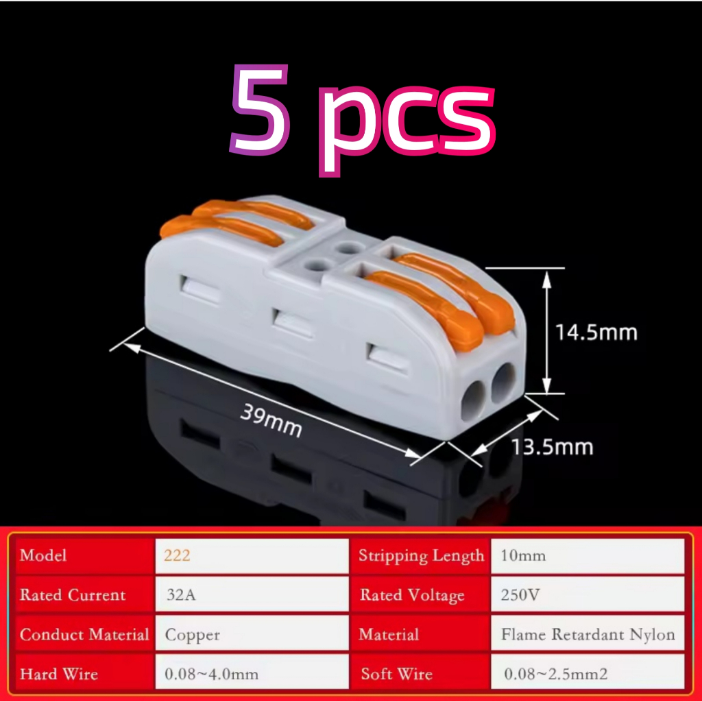Jual PCT-222 Terminal Block Konektor Sambungan Kabel Listrik | Shopee Indonesia