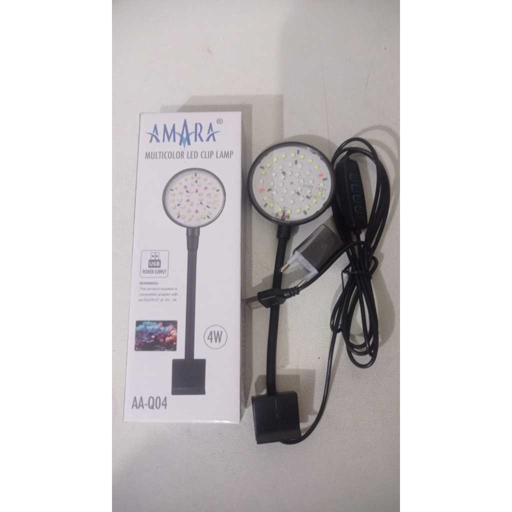 Jual AMARA LED CLIP MULTICOLOR LAMPU AA Q-04 LAMPU 4WATT | Shopee Indonesia