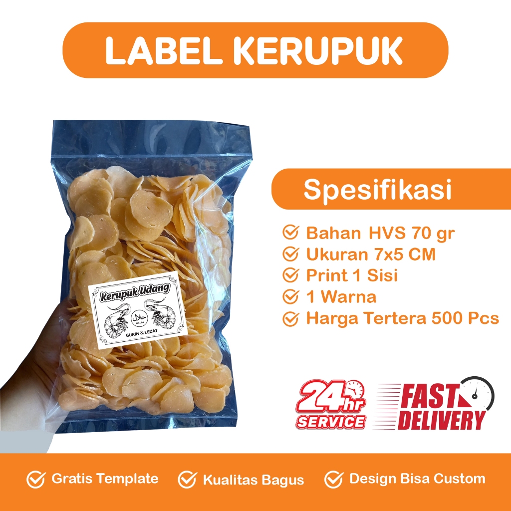 Jual CAP, LABEL, MEREK KERUPUK & MAKANAN RINGAN - KERTAS HVS 1 WARNA ...