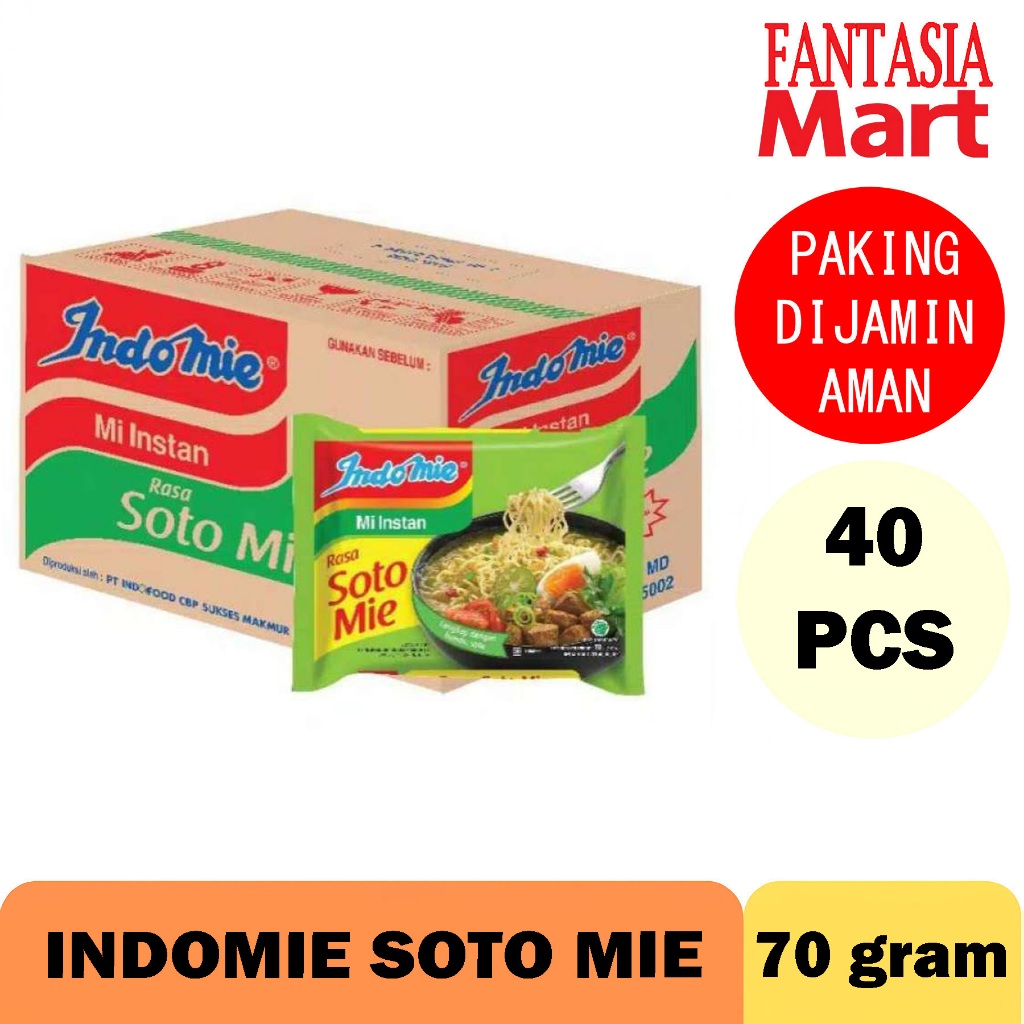 Jual INDOMIE SOTO AYAM DUS PER 40 BUNGKUS FUN CORNER DENGAN PAKING AMAN ...