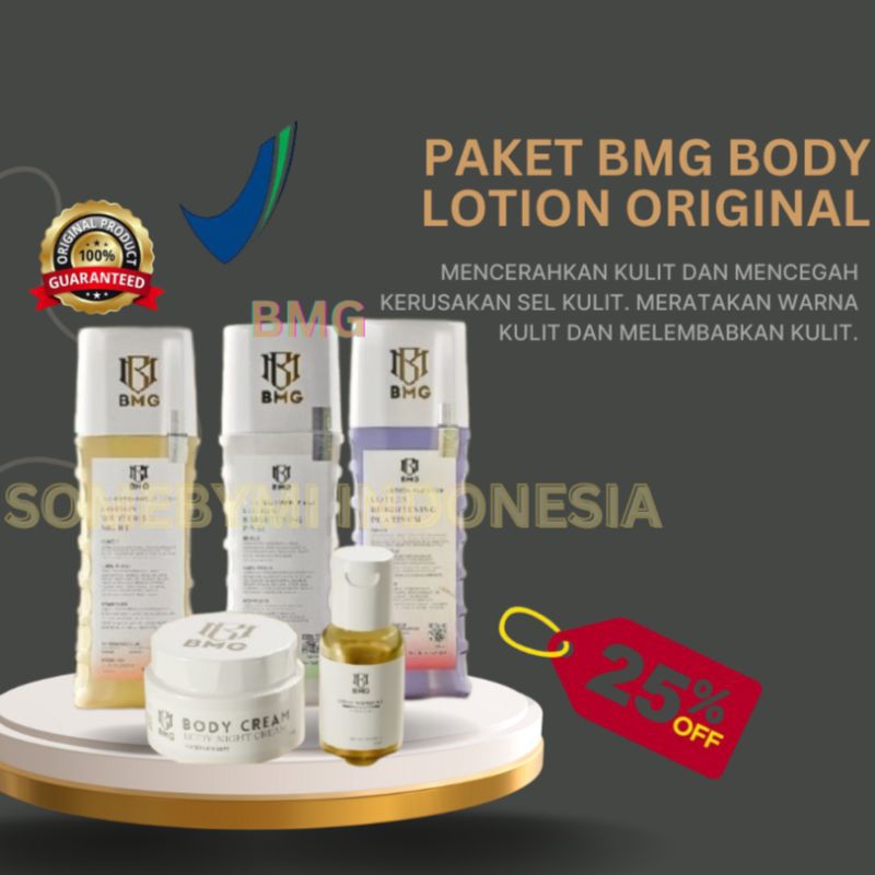 Jual LOTION BMG ORIGINAL PUTIH + BIPUT | PAKET BMG LOTION ORIGINAL ...