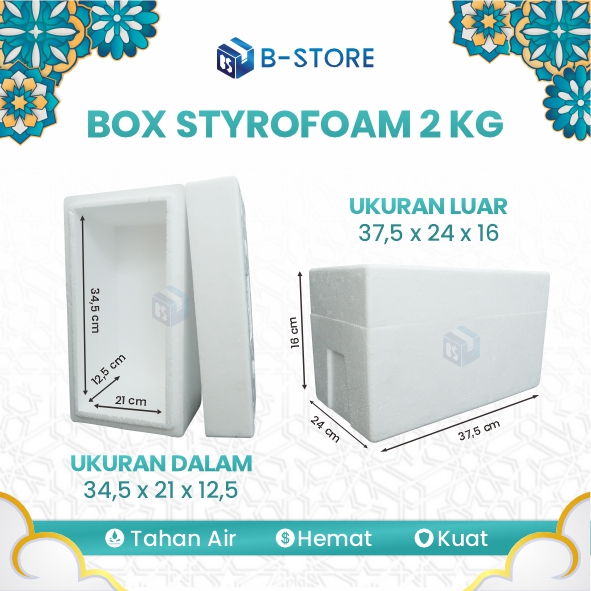 Jual Styrofoam Box / Box Gabus / Box Styrofoam 2kg | Shopee Indonesia