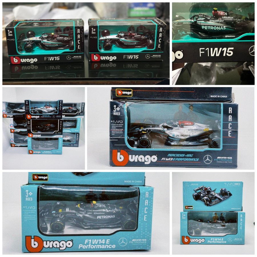 Jual Diecast F1 Bburago F1 1:43 Mercedes AMG F1 Team Formula one ...