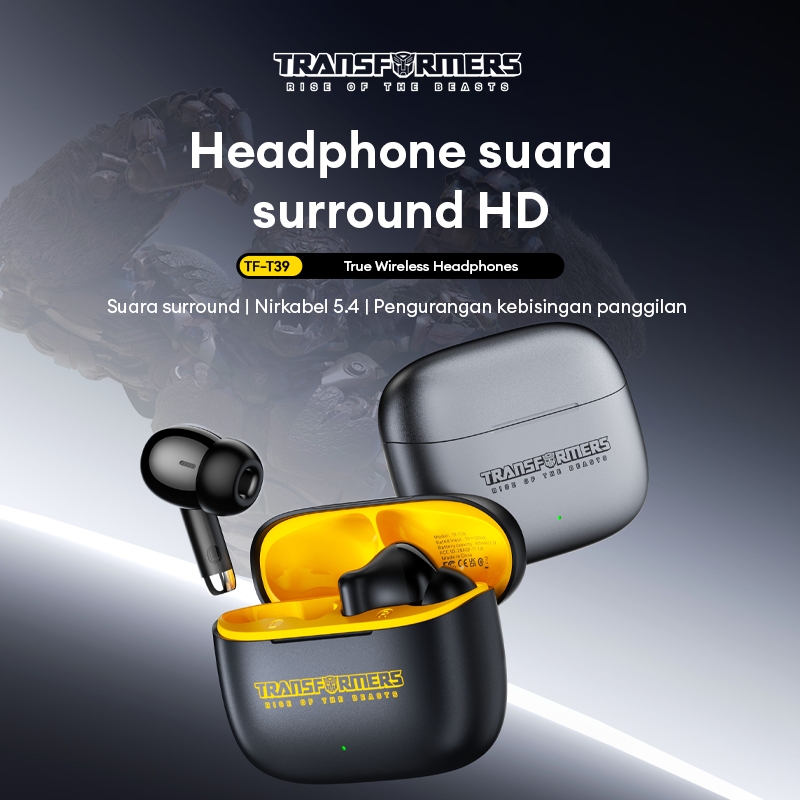 Jual Monster x Transformers TF-T39 TWS True Earphone Bluetooth 5.4 ...