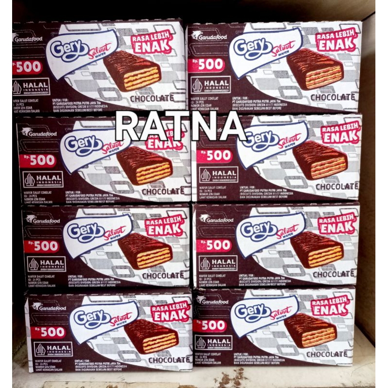 Jual Gery Saluut/Salut Wafer Chocolate (1 Kotak isi 24 Sachet) | Shopee ...