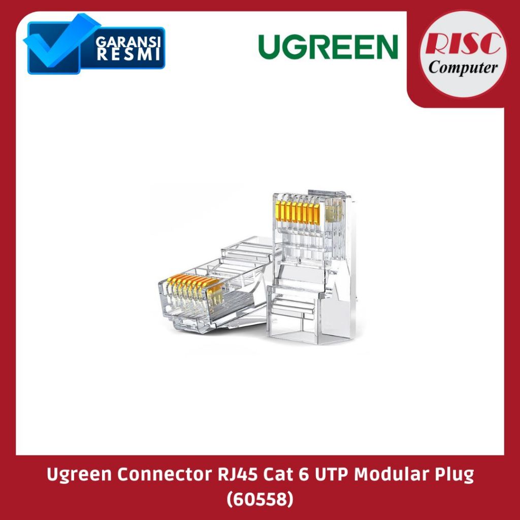 Jual Ugreen Connector RJ45 Cat 6 UTP Modular Ethernet Gigabit Plug ...