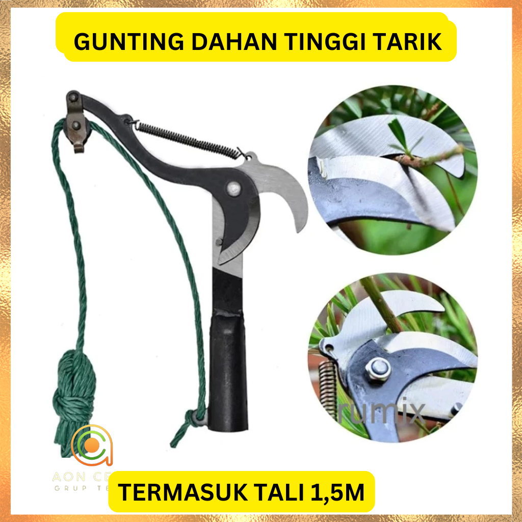 Jual Gunting Dahan Tarik Pohon Buah TInggi Multifungsi Anti Karat Peralatan Kebun Tree Pruner ...