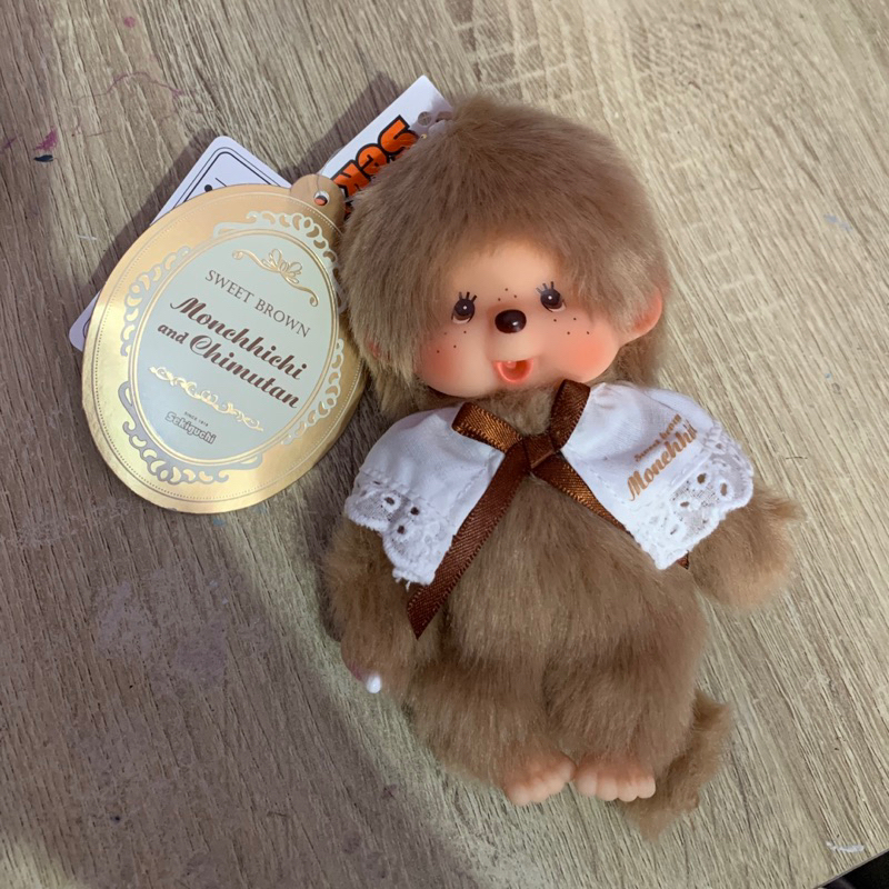 Jual Monchhichi and chimutan sweet brown keychain plush original ...