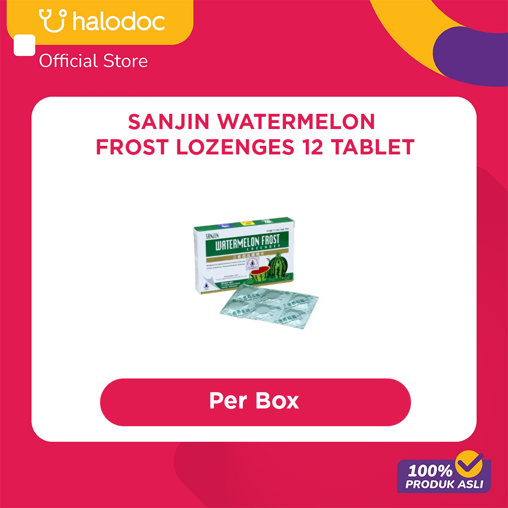 Jual Sanjin Watermelon Frost Lozenges 12 Tablet | Shopee Indonesia