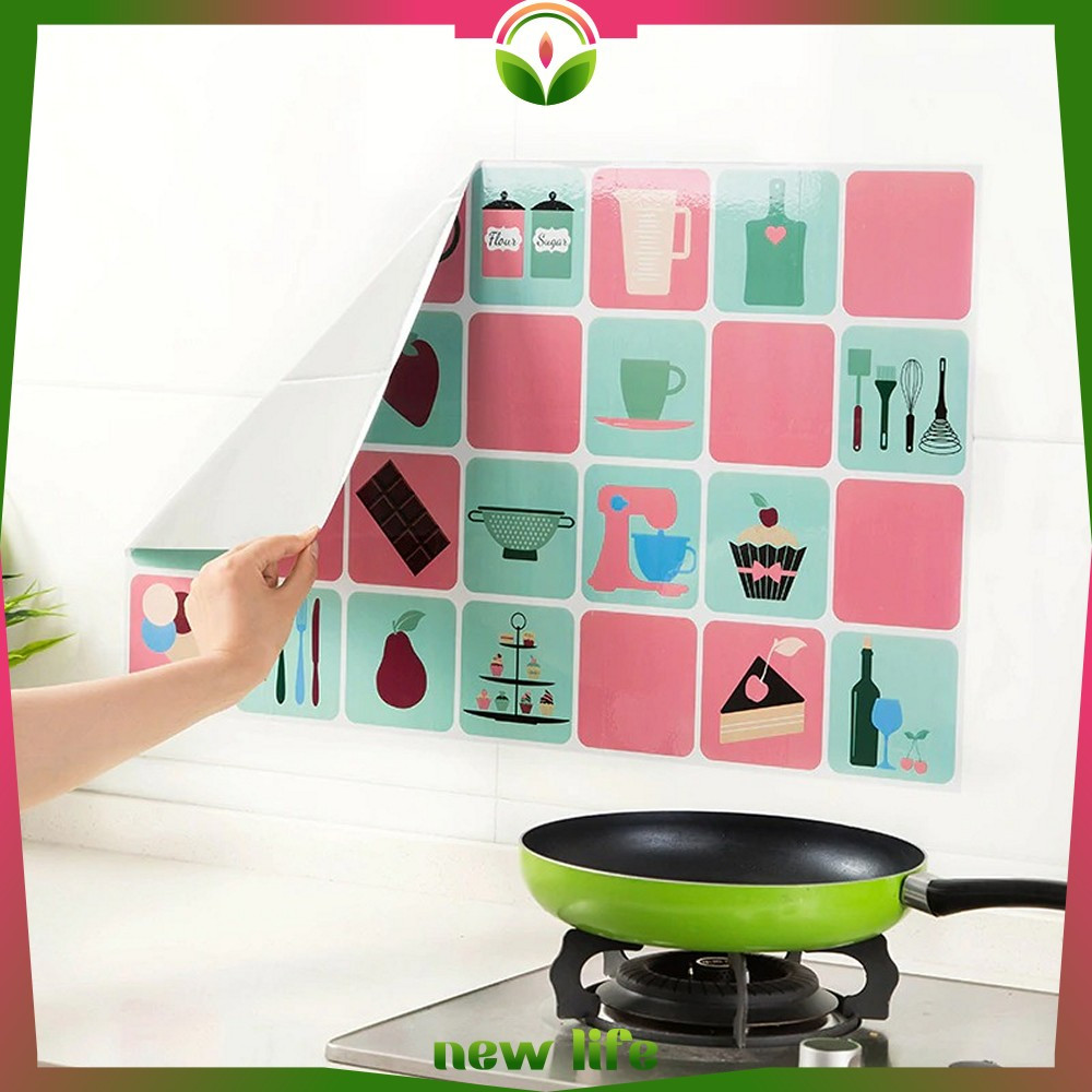 Jual Wallpaper Sticker Dekorasi Dapur Bahan Alumunium Foil / Wall ...
