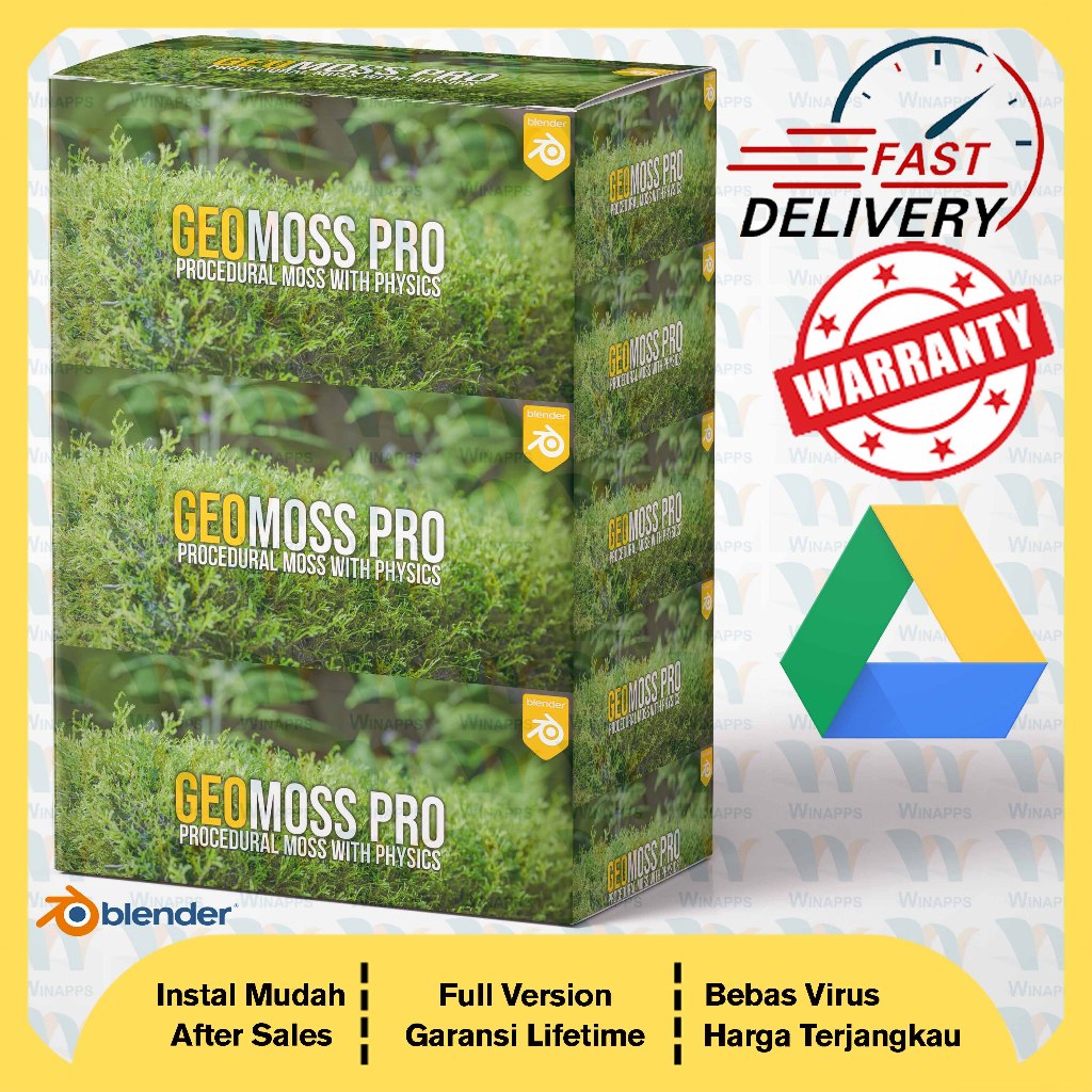 Jual GeoMoss Pro: Physical Moss Addon for Blender 3D | Shopee Indonesia