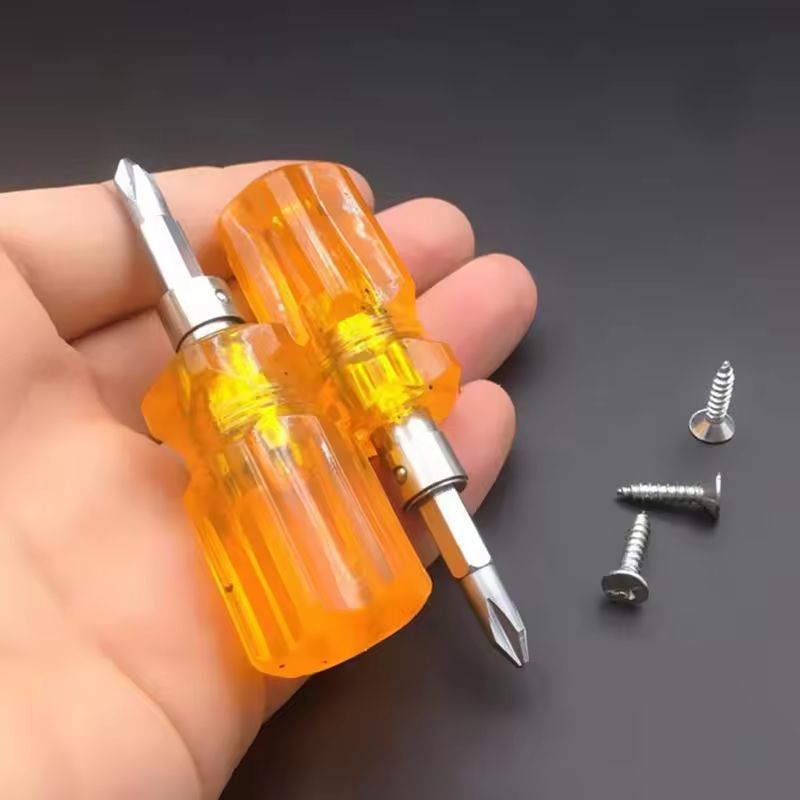 Jual Obeng Cebol Bolak Balik Mini Pendek Transparan 2in1 2 Way Obeng BB ...