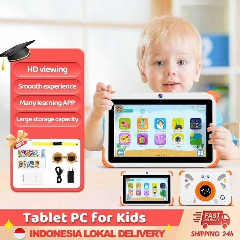 Jual Tablet Tablet Anak Android13 6GB+128GB 7.1 inci Layar Penuh Layar ...