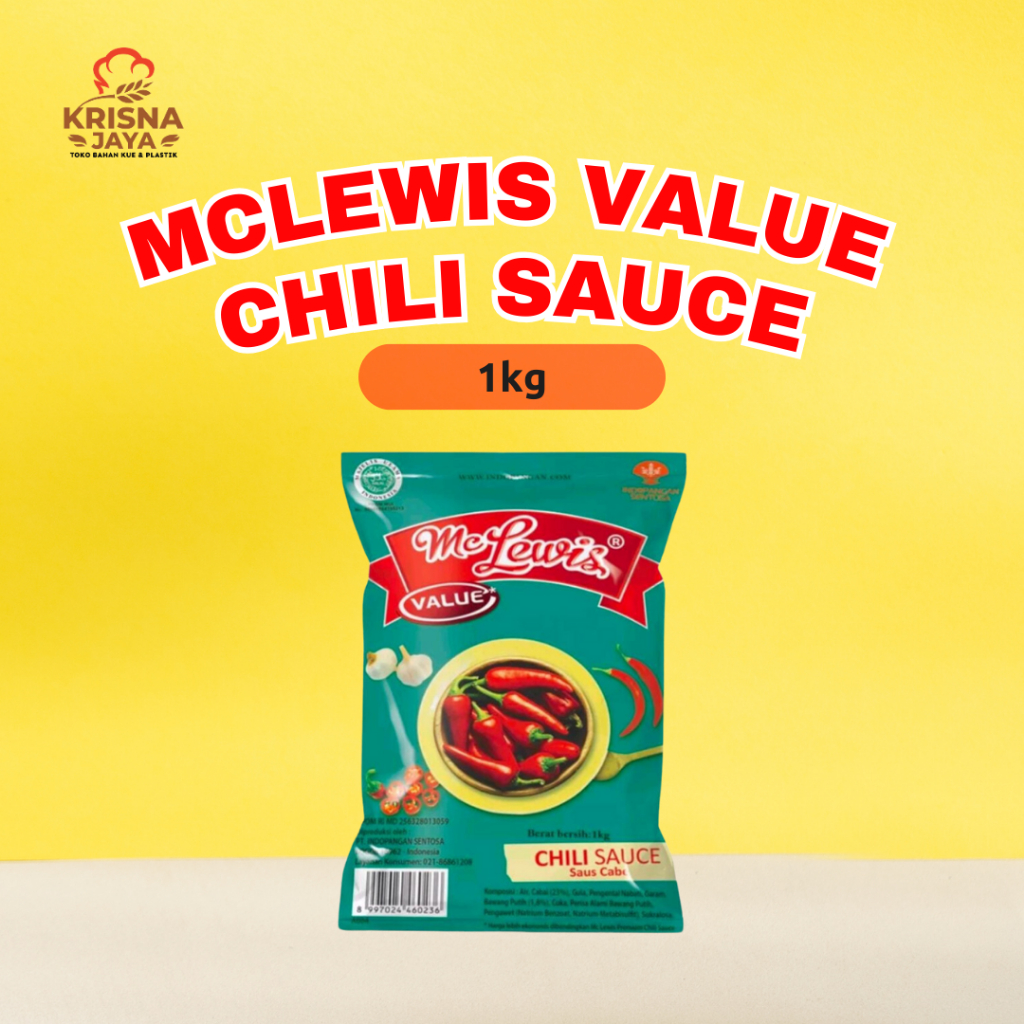 Jual McLewis Saus Cabe / Chili value 1kg | Shopee Indonesia