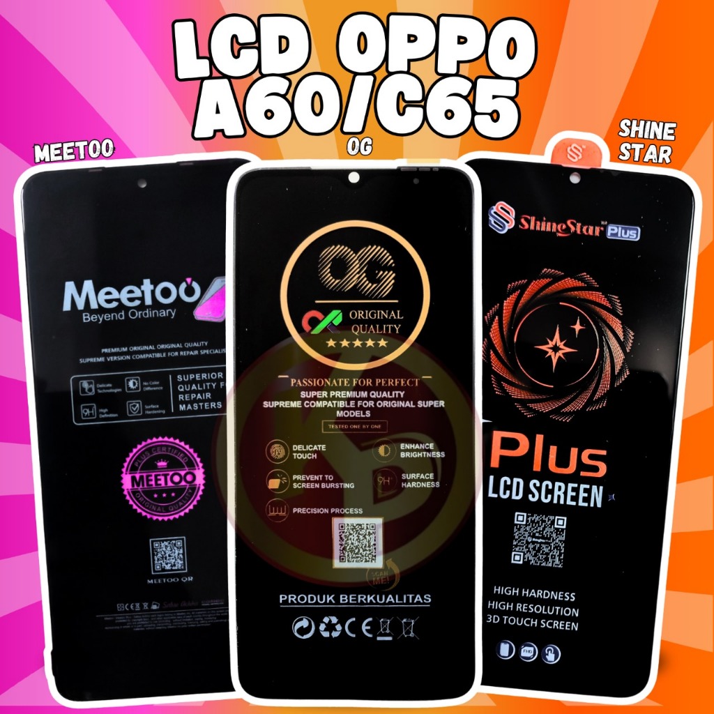 Jual LCD + TOUCHSCREEN OPPO A60 / C65 KUALITAS SHINETSAR , OG DAN ...