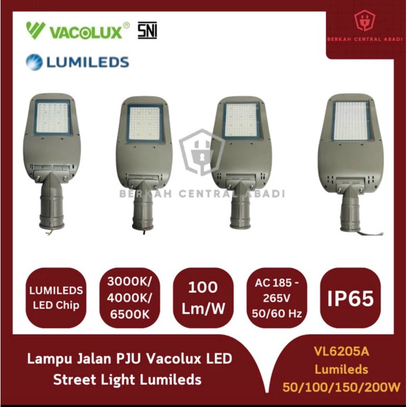 Jual Lampu Jalan PJU Vacolux 50 100 150 200 Watt LED Street Light ...