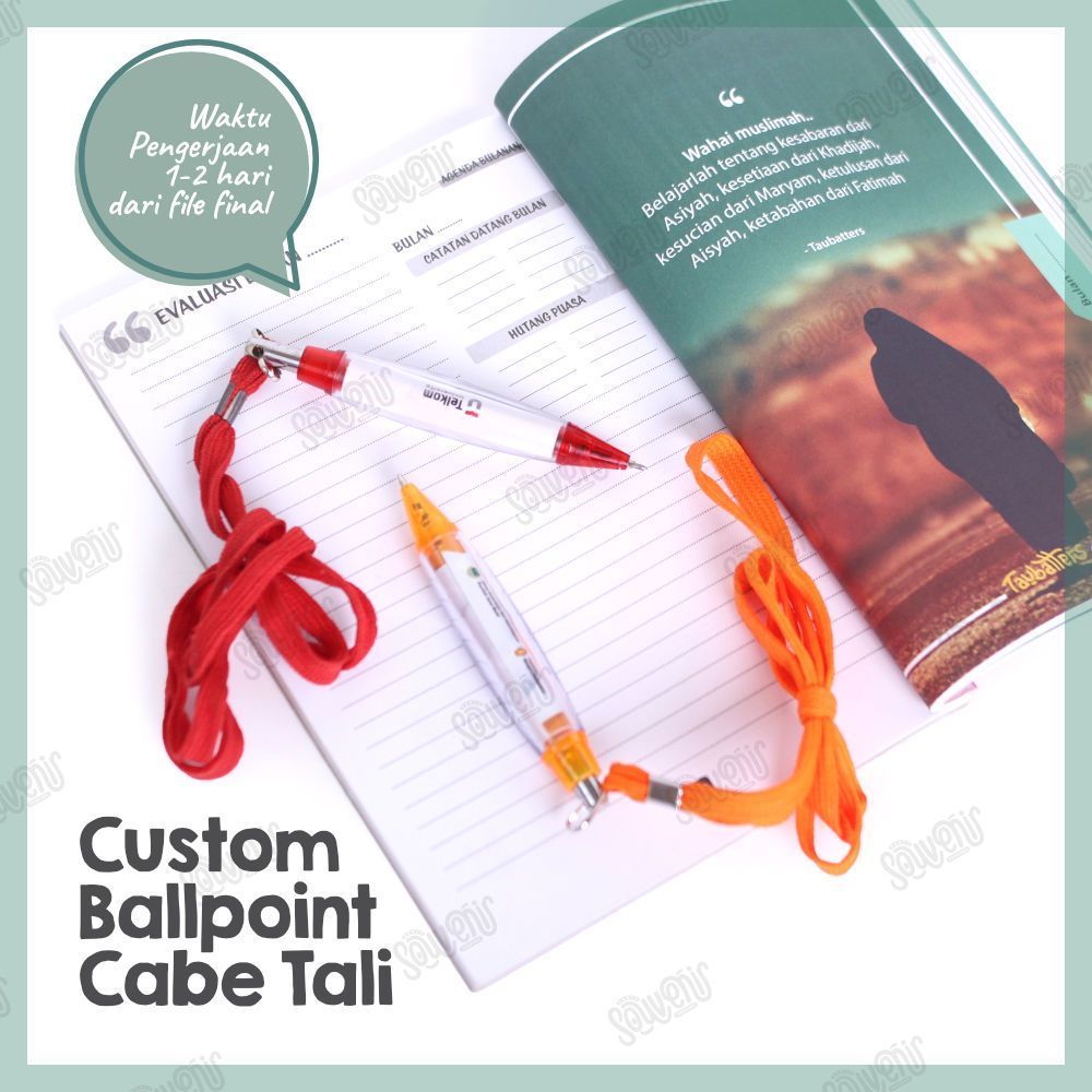 Jual Custom Tulisan Sticker Ballpoint CABE Bolpen Pulpen Pena Promosi ...