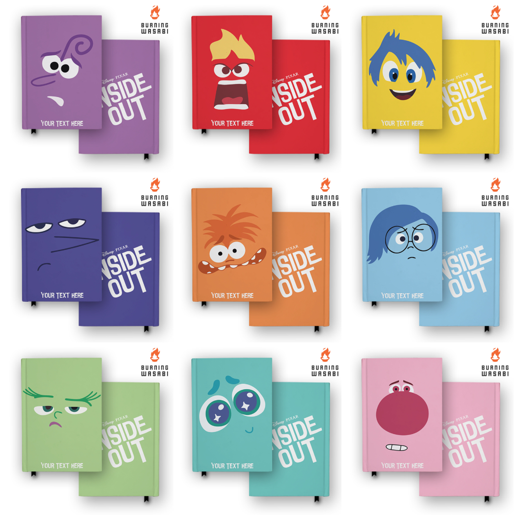 Jual Buku Catatan Notebook Inside Out Character Hardcover Custom Nama ...