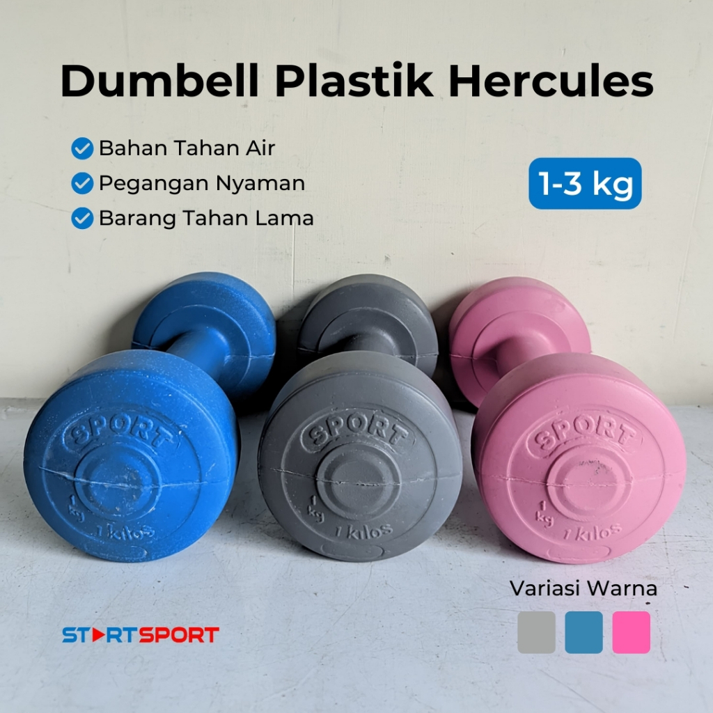 Jual Dumbell Barbel Plastik 2 kg | Shopee Indonesia
