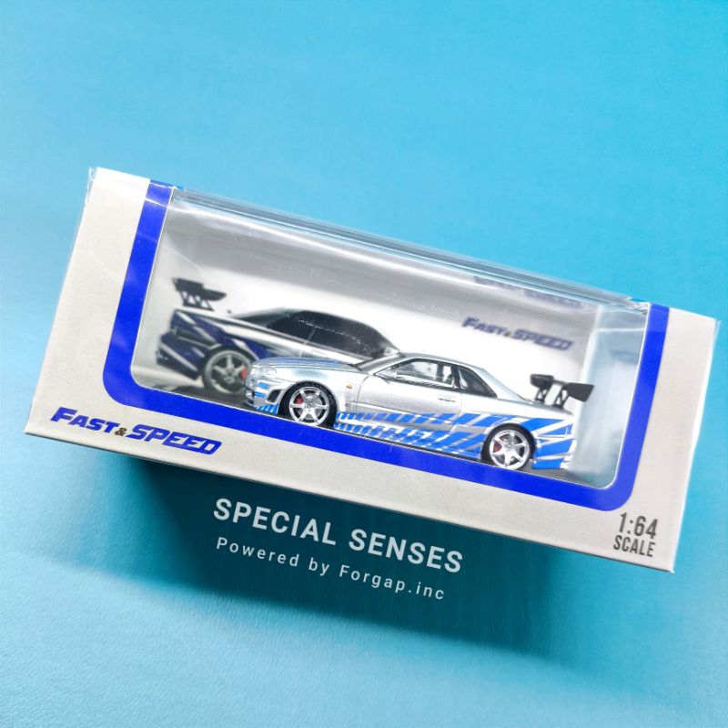 Jual Fast and Speed Nissan GT R R34 Brian Fast and Furious Silver Blue ...