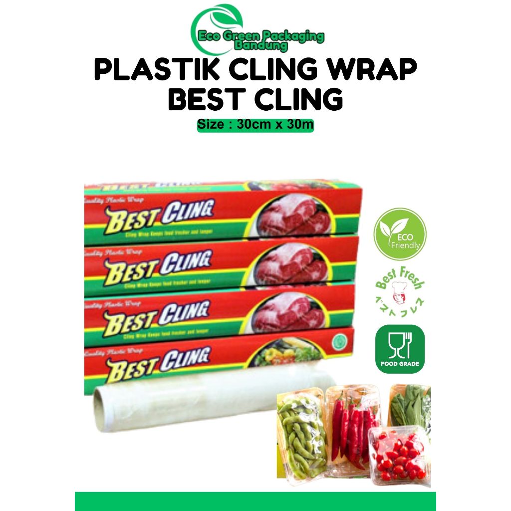 Jual Plastik Wrapping Cling | PLASTIC WRAP 30 Cm x 30 M I UKURAN 38 Cm ...