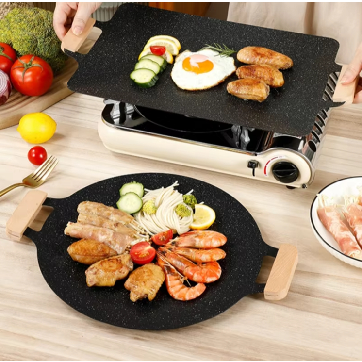 Jual Littlepolkadot 38CM Grill Pan BBQ Tempat Alat pemanggang Tempat ...