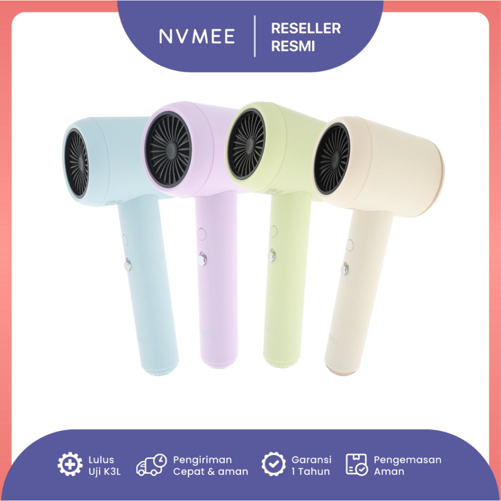 Jual [NEW] NVMEE - LAUNCHING Luna Hair Dryer Strong Wind & Low Watt ...