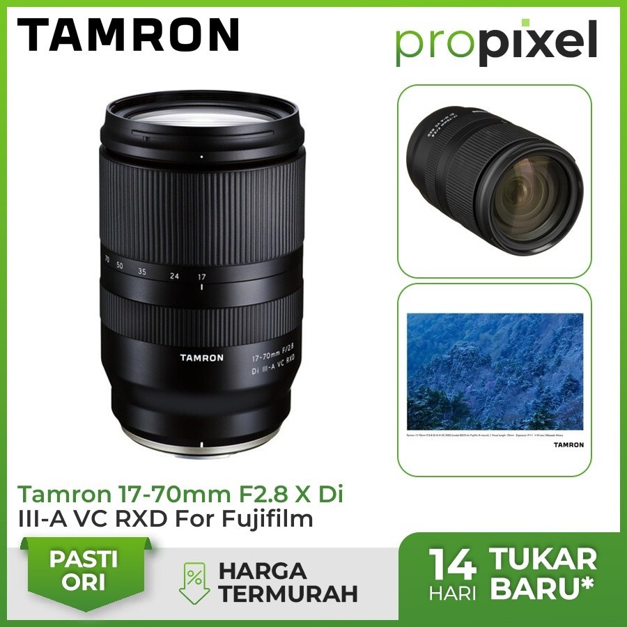 Jual Tamron 17-70mm f2.8 for Fujifilm X Di III-A VC RXD Fuji 17-70 mm Resmi | Shopee Indonesia