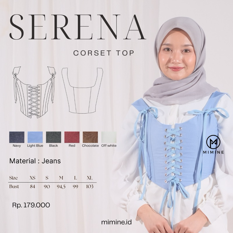 Jual MIMINE - SERENA CORSET TOP | Shopee Indonesia