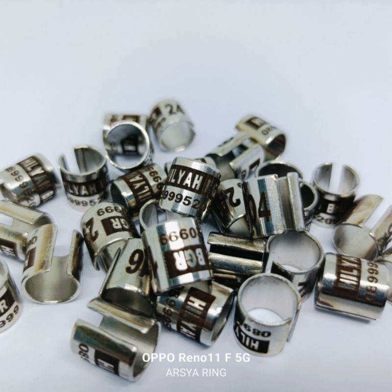 Jual RING MERPATI DEWASA BAJA BELAH BISA PESANA NAMA | Shopee Indonesia