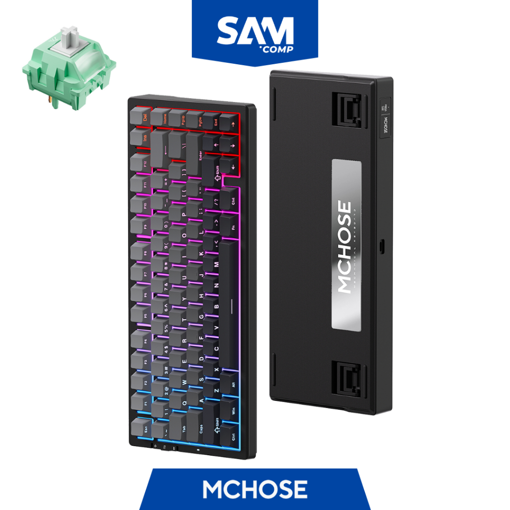 Jual MCHOSE G75 PRO Mechanical Keyboard Black | Cabbage Tofu Switch V3 ...