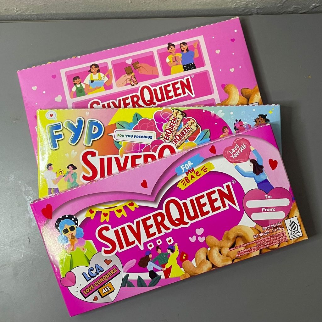 Jual Silverqueen Buy 1 Get 1 2 x 55 gram Cokelat Valentine , Expired 2026 | Shopee Indonesia