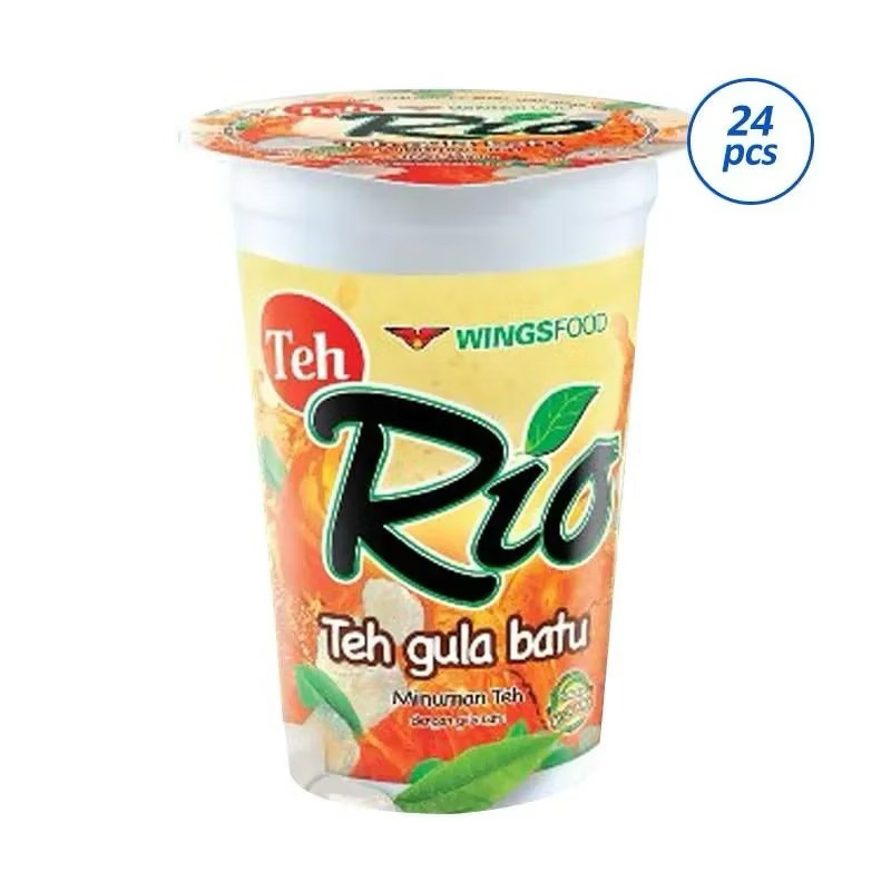 Jual TEH RIO GULA BATU 180ML 1 DUS ISI 24 CUP | Shopee Indonesia