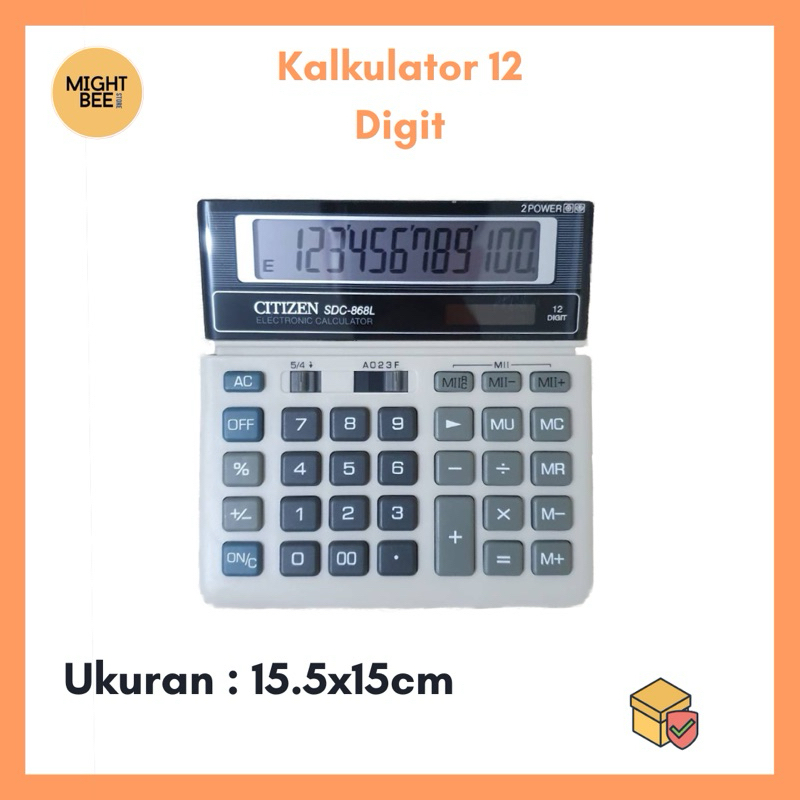 Jual Kalkulator ClTlZEN SDC 868L - Kalkulator Sedang - Kalkultor 12 ...