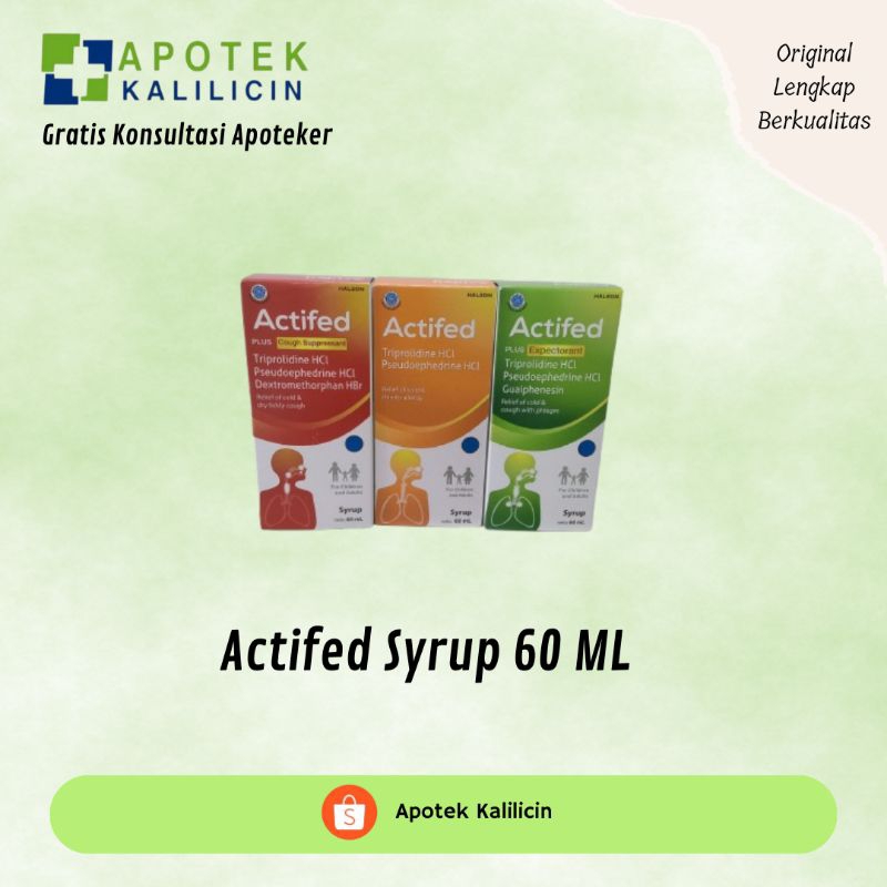Jual ACTIFED PLUS COUGH SUPRESSANT SIRUP MERAH 60 ML | Shopee Indonesia