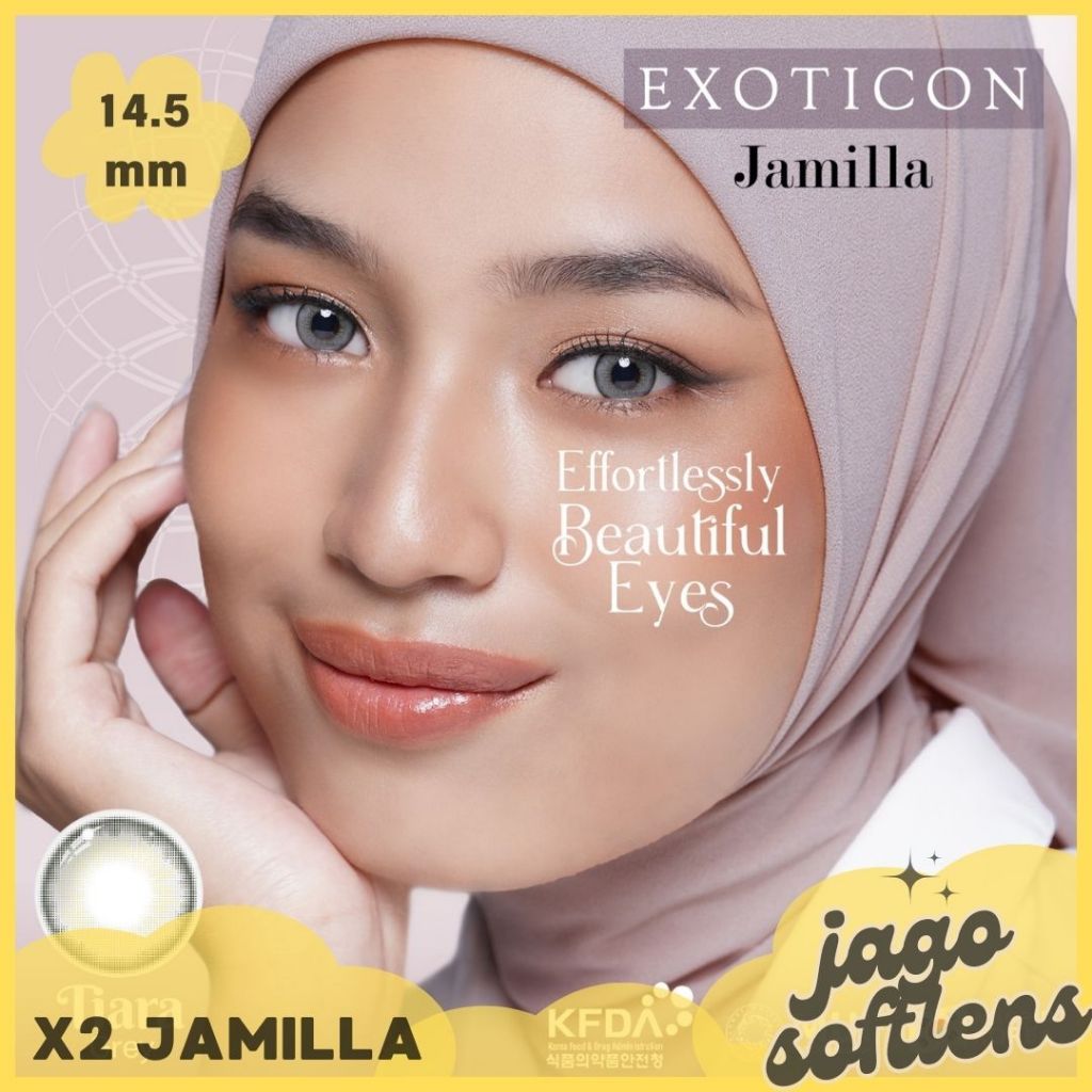 Jual JAGO SOFTLENS BISA COD - SOFTLENS X2 JAMILLA 14,5MM NATURAL NORMAL ...